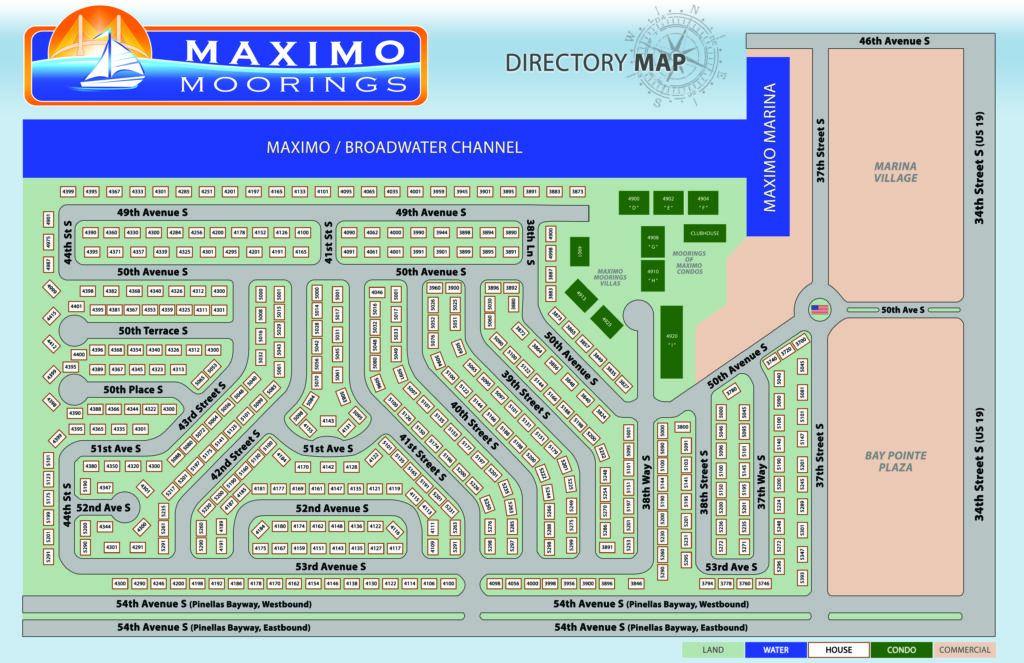 Neighborhood Map - Maximo Moorings Neighborhood